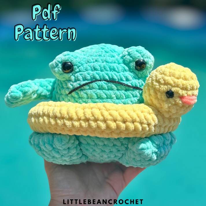 Grumpy Summer Frog Pattern – Little Bean Crochet